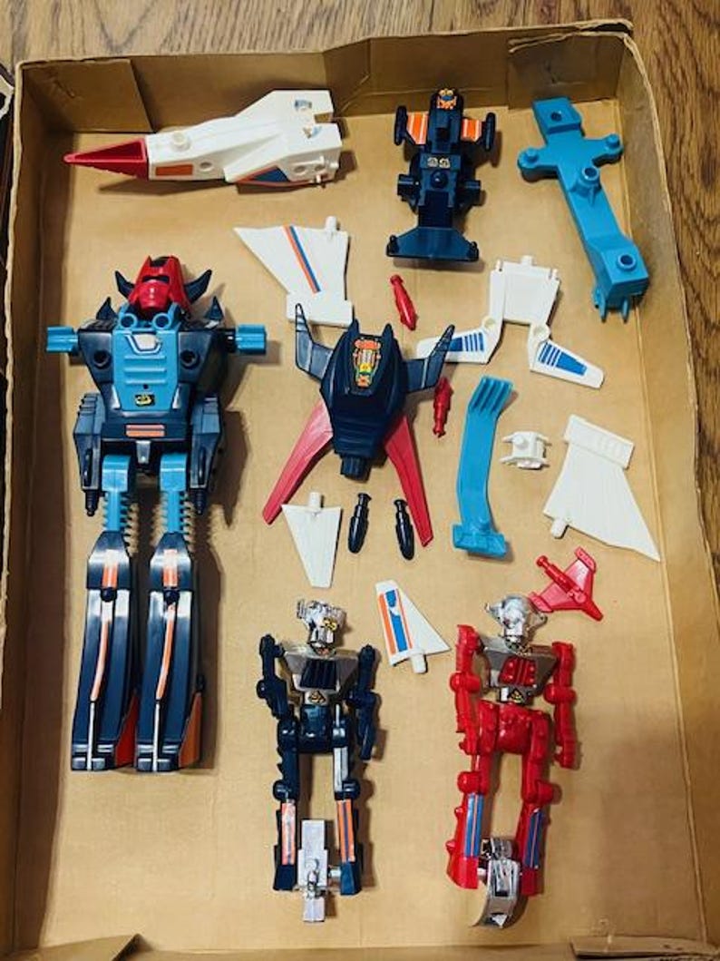 Giant Acroyear Micronauts Action Figure Vtg Robot 1977 Mego Set Box ...