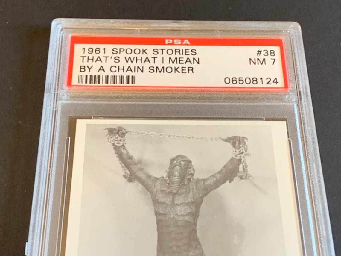 Horror Universal Monsters Trading Card Vintage 1961 Leaf Spook Stories ...