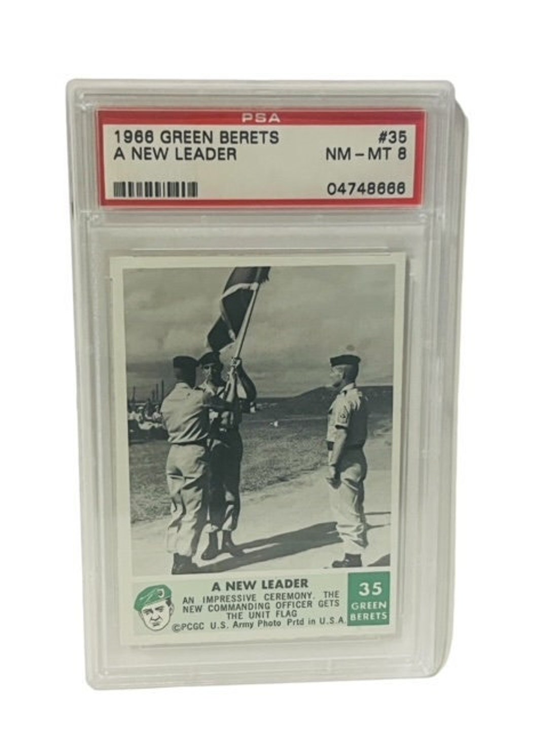 Green Berets 1966 Military Trading Card PSA 8 New Leader #35 Army Photo ...