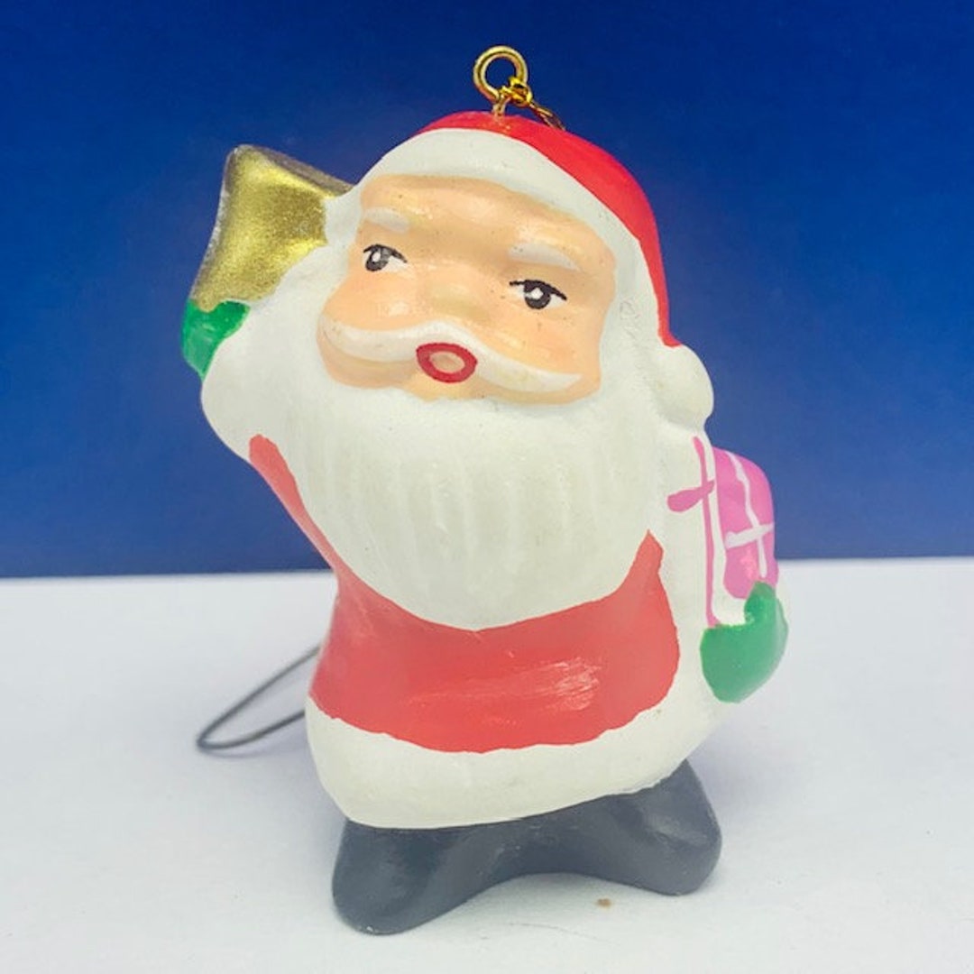 Vintage Christmas Ornament Holiday Collectible Vtg Mcm Santa Claus ...