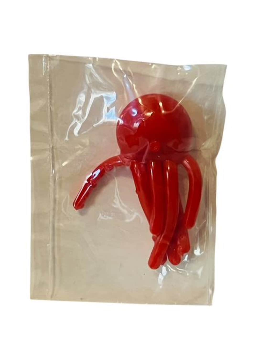 Vending Machine Toy Octopus Figure Red SEALED Wall Sticky Stick on ...