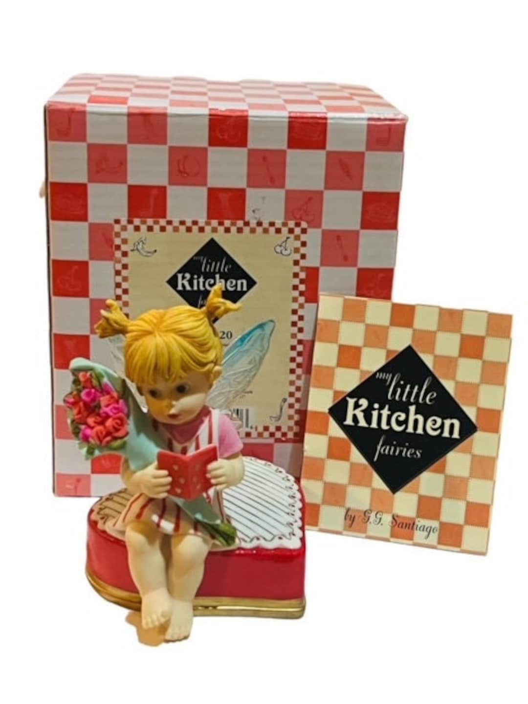 My Little Kitchen Fairies Figurine Enesco Fairy Pixie Elf Bon Bon Roses ...