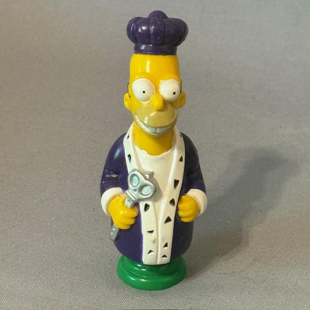 Vintage the Simpsons Figure 3D Chess Set Piece Board Game Part 1992 ...