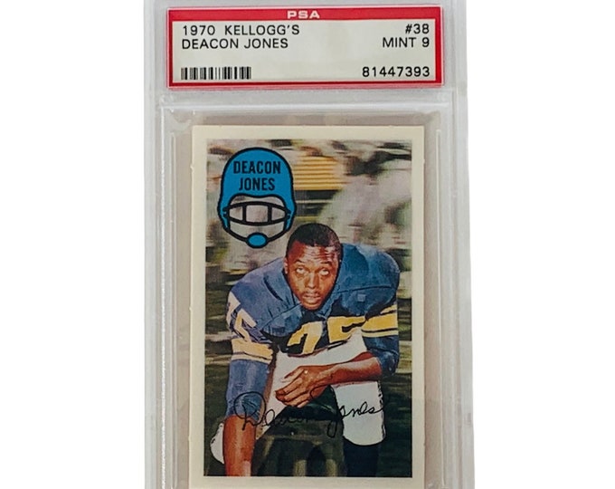 NFL Deacon Jones Hall of Fame Autographed Ron Mix Gold Edition 4x6 ...