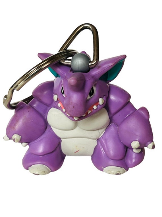 Nidoking Pokemon Keychain Vtg Nintendo 1999 Key Chain Toy - Etsy