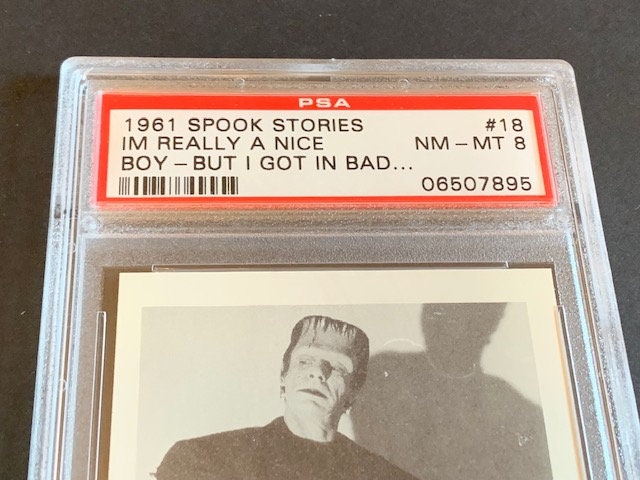 Horror Universal Monsters Trading Card Vintage 1961 Leaf Spook Stories ...