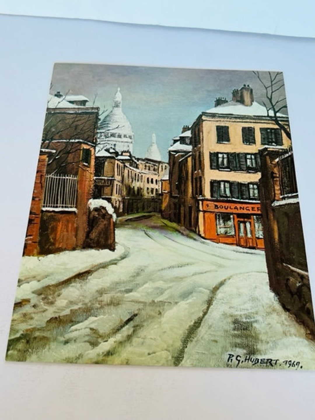 Conoco Advertisement Cardboard Sign Print Vtg 10X8 Art Gas Oil Rue ...