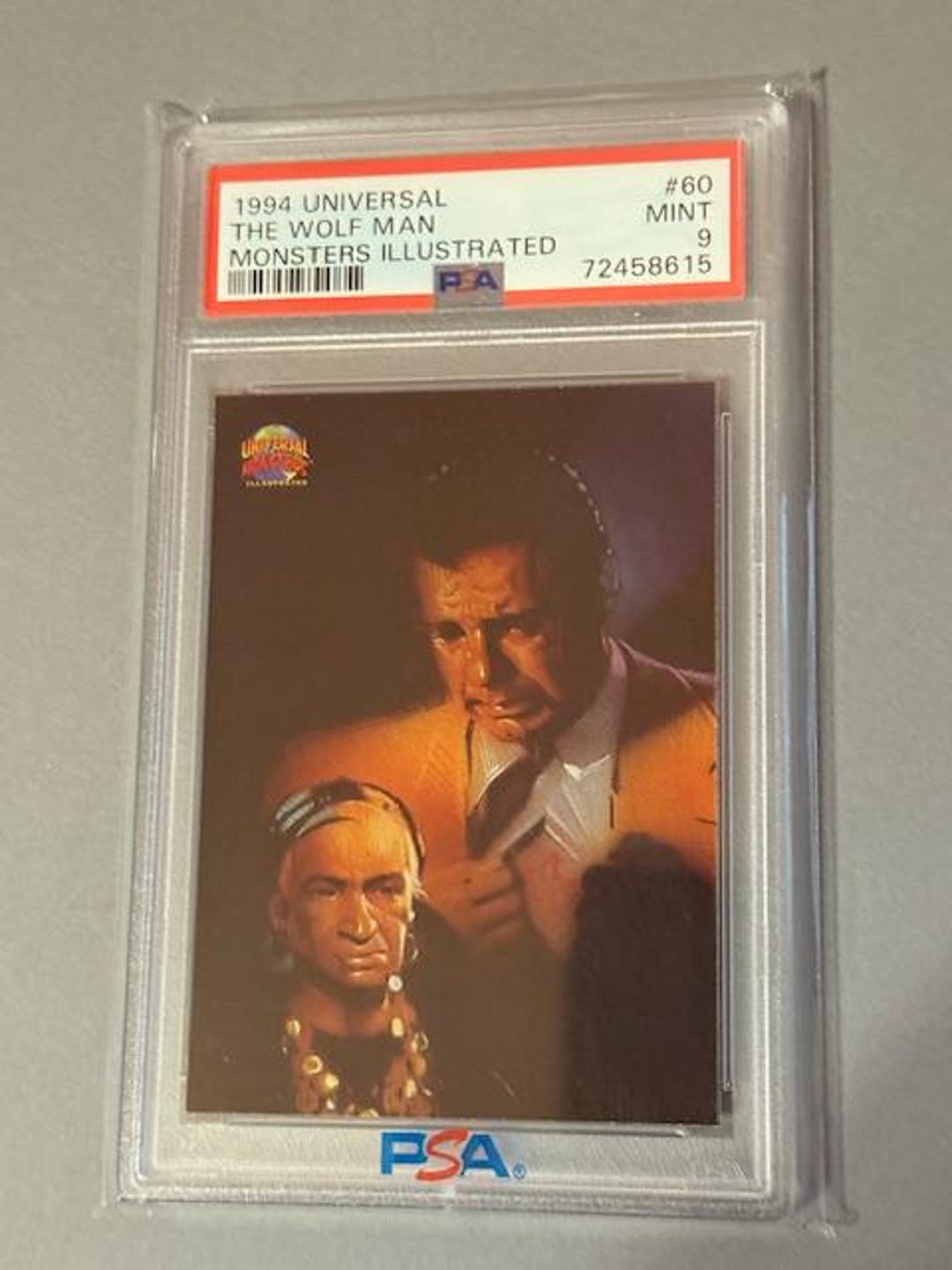 Universal Monsters Illustrated Trading Card PSA 9 Wolfman Gypsy Boris ...