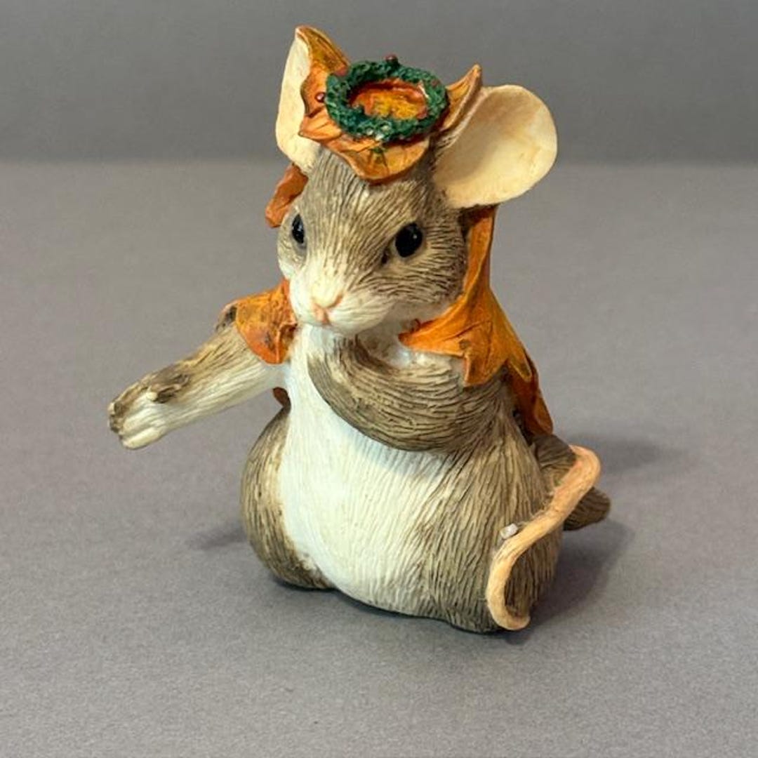 Vintage Charming Tails Figurine Fitz Floyd Christmas Mouse Nativity ...