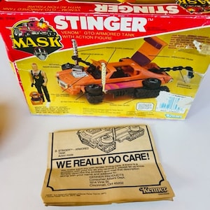 Mask Stinger Bruno Sheppard GTO M.A.S.K. Car Vtg Action Figure Toy 1986 ...