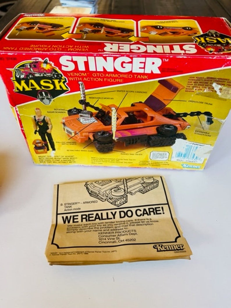 Mask Stinger Bruno Sheppard GTO M.A.S.K. Car Vtg Action Figure Toy 1986 ...
