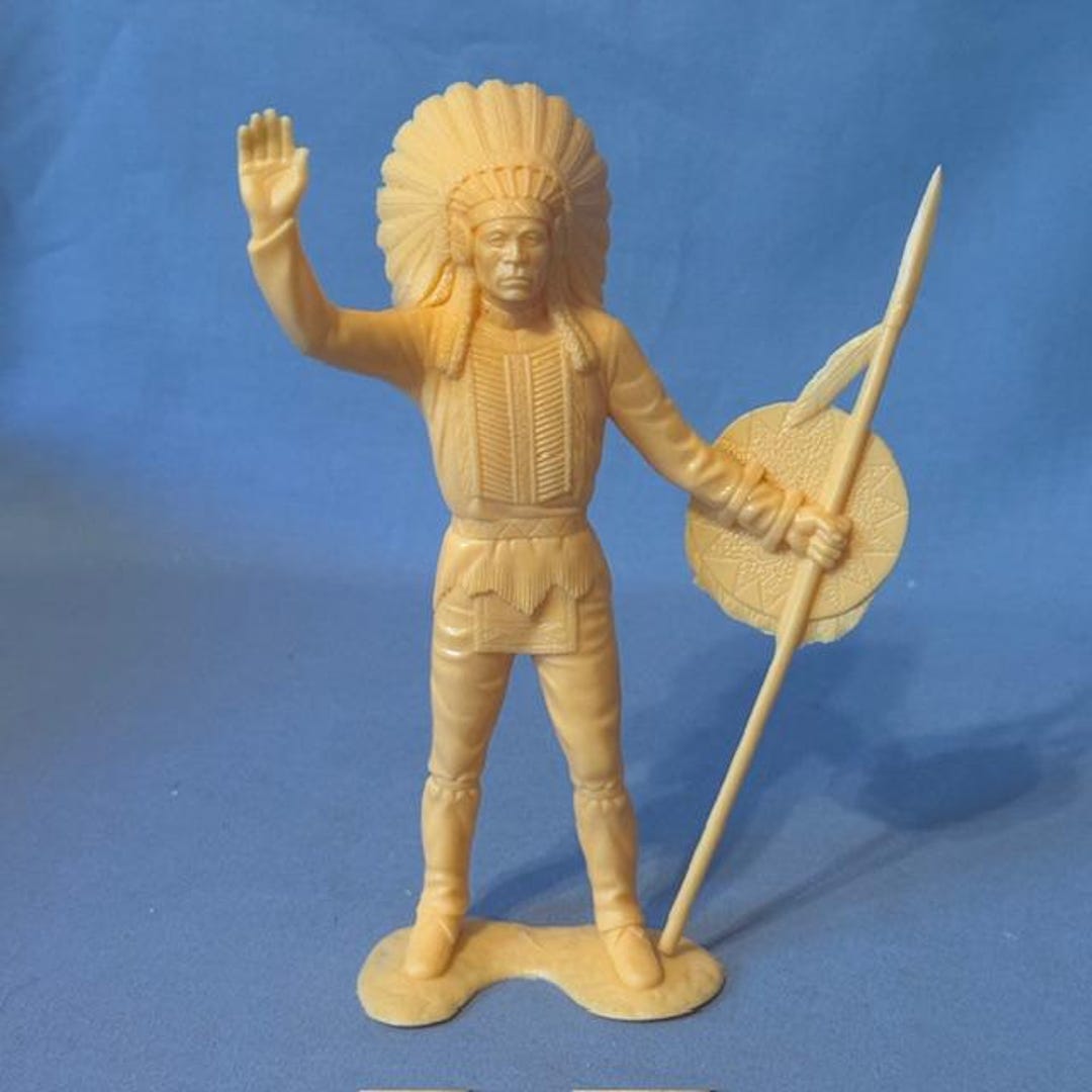 Vintage Louis Marx Cowboy West Fort Apache Figure 1964 Plastic 5 ...