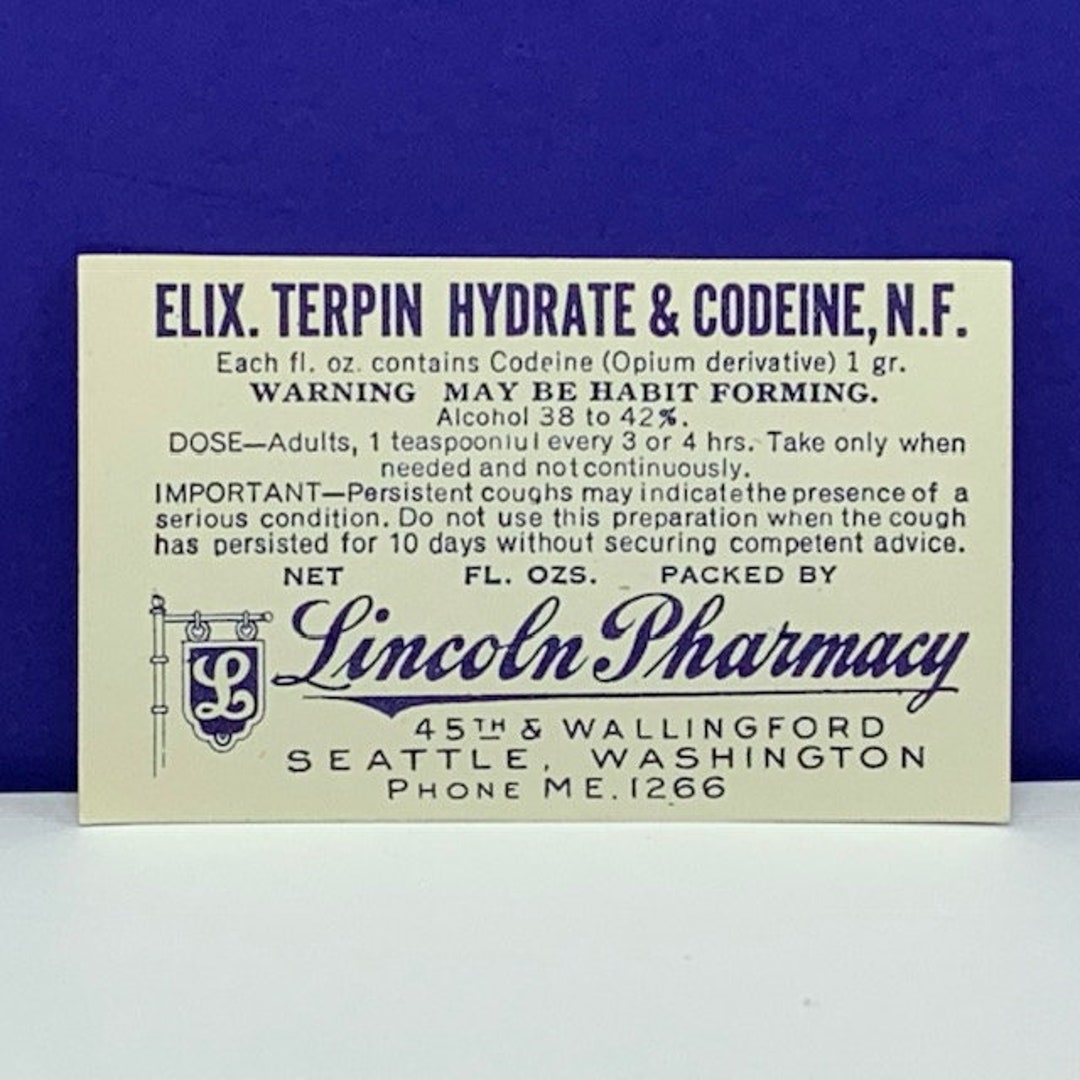 VINTAGE DRUG STORE Label Vintage 1930s Ephemera Paper Pharmacy ...