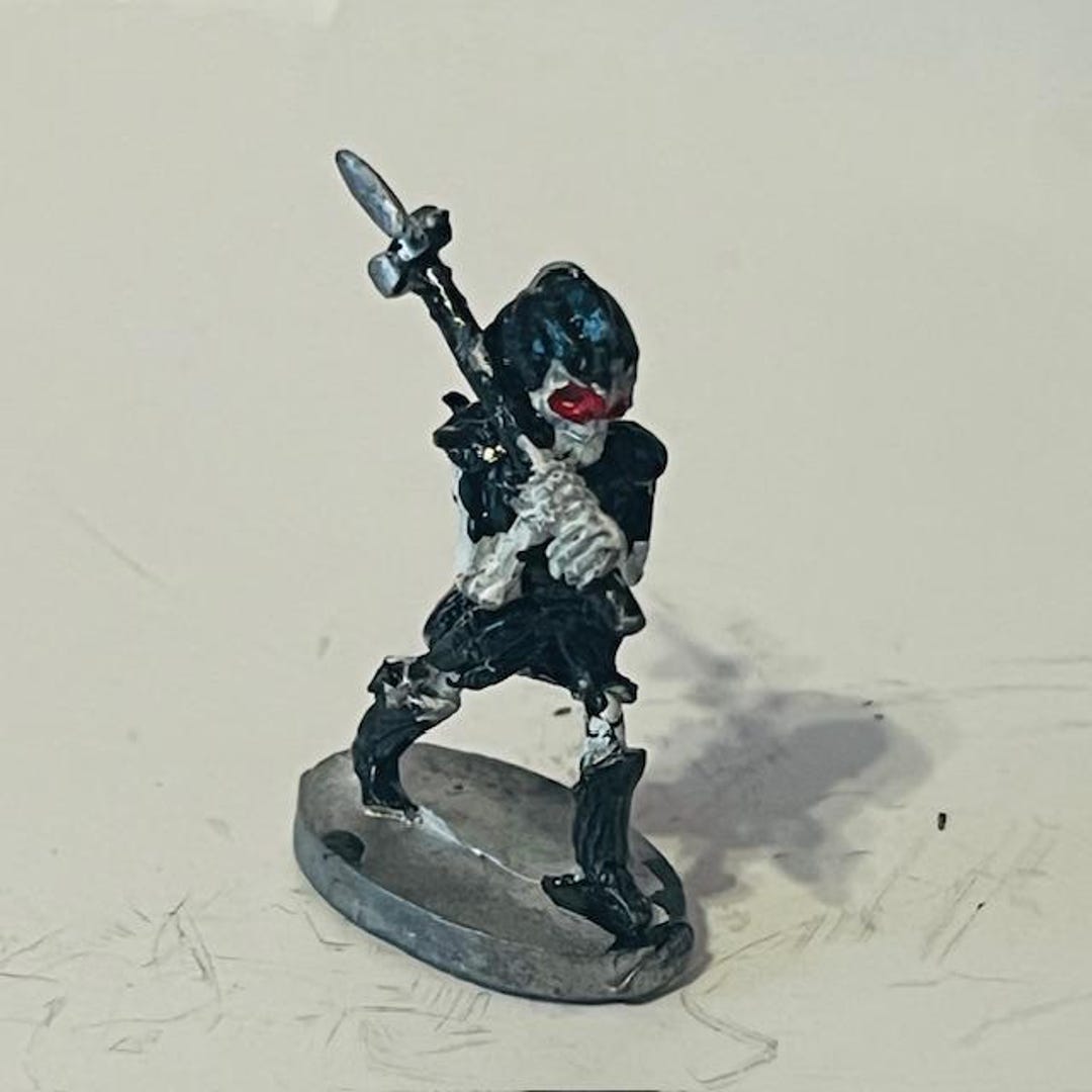 Grenadier Pewter Figure 1985 Skeleton Dungeons Dragons Painted Partha D ...
