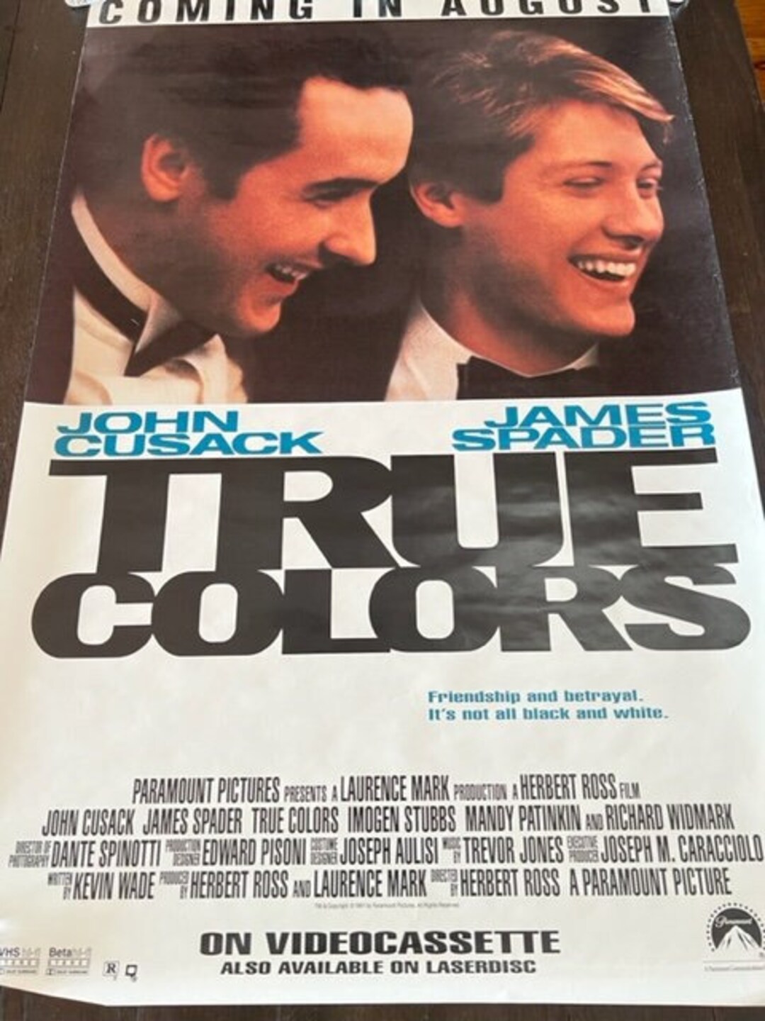 Movie Theater Cinema Poster Lobby Card 1991 True Colors John Cusack ...