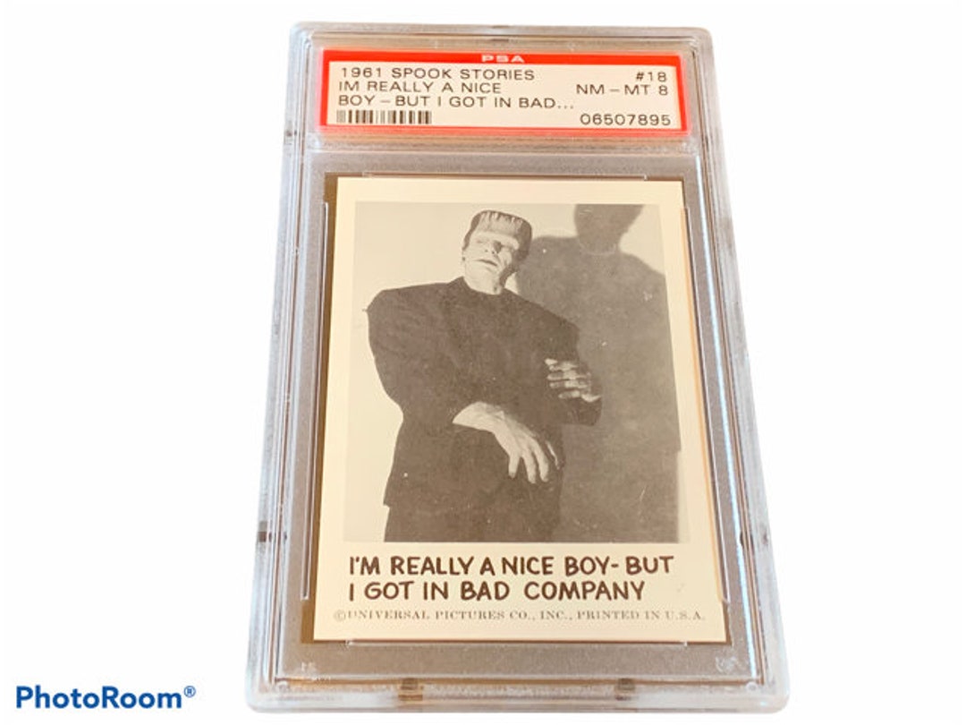 Horror Universal Monsters Trading Card Vintage 1961 Leaf Spook Stories ...