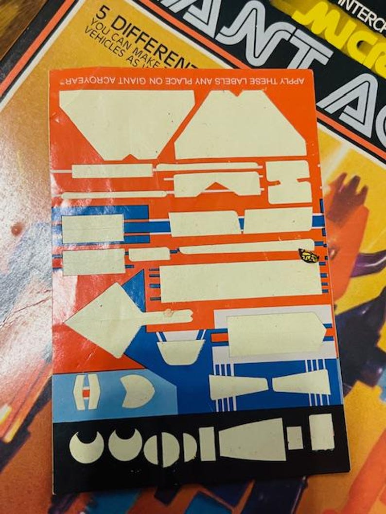 Giant Acroyear Micronauts Action Figure Vtg Robot 1977 Mego Set Box ...