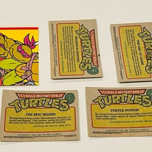 Teenage Mutant Ninja Turtles Trading Cards Lot Sticker Mirage Topps ...
