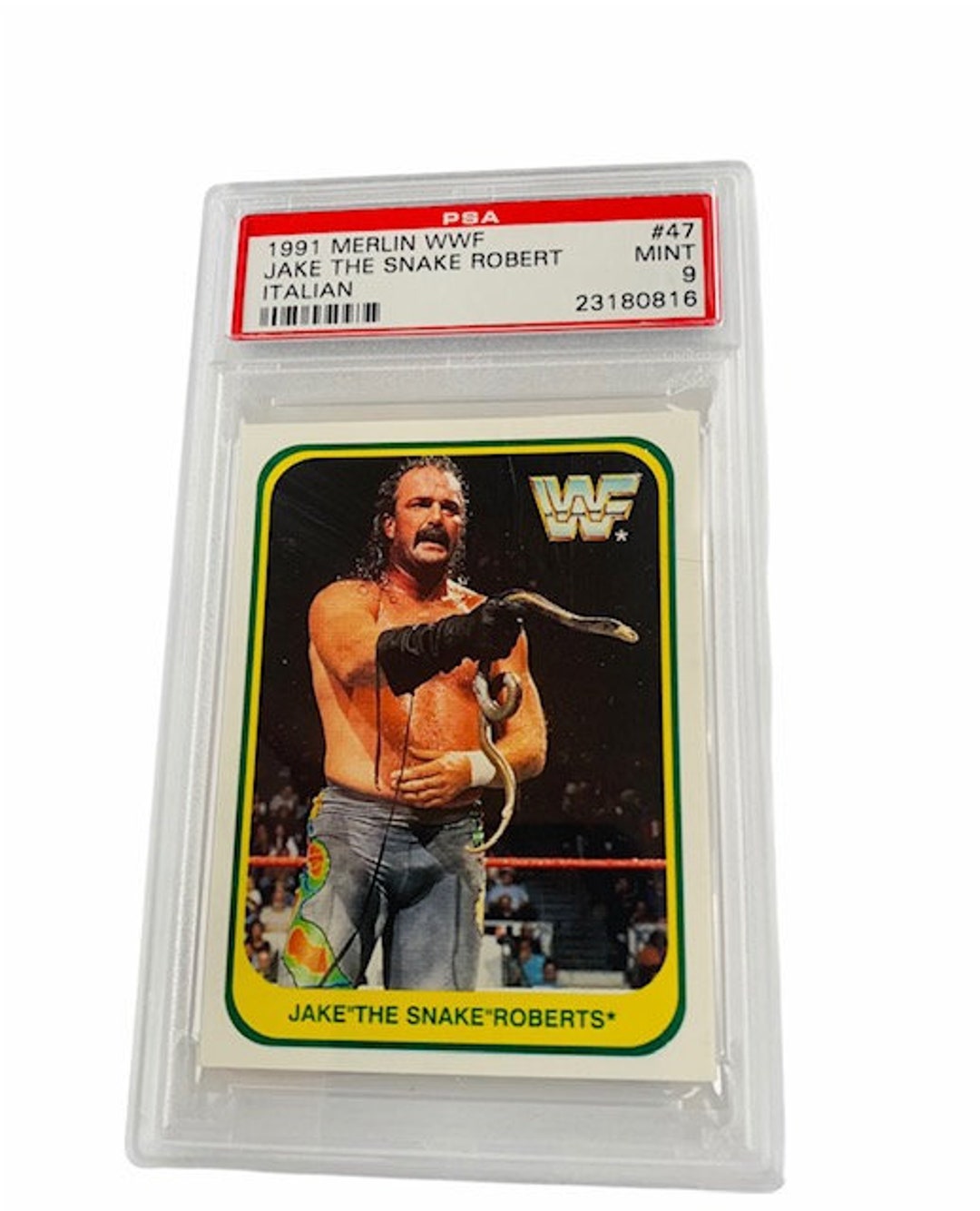 Pro Wrestling Card Wwf Superstars Wwe 1991 Merlin Italian Italy Psa 9 ...