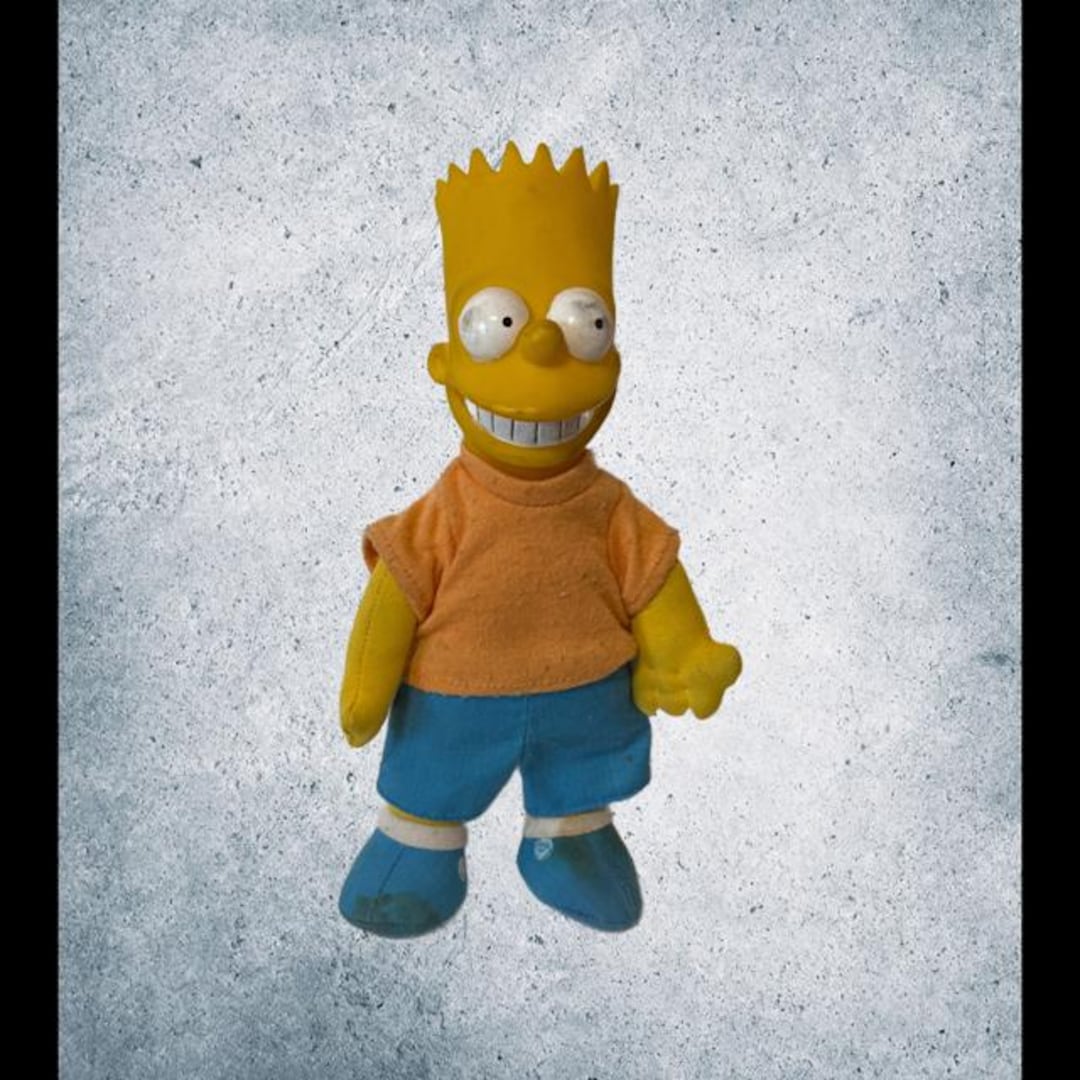 Vintage the Simpsons Bart Plush Stuffed Animal Burger King Toy 1990 ...