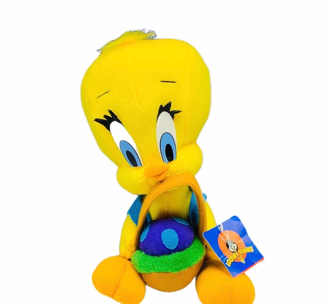 Tweety Bird Plush Stuffed Animal Vtg Looney Tunes 1998 Play by Easter ...