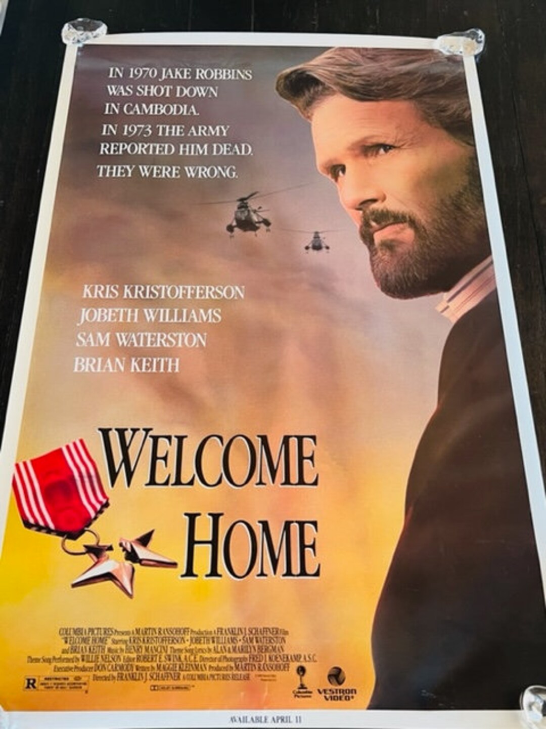 Movie Theater Cinema Poster Lobby Card Vtg 1990 Welcome Home Kris ...
