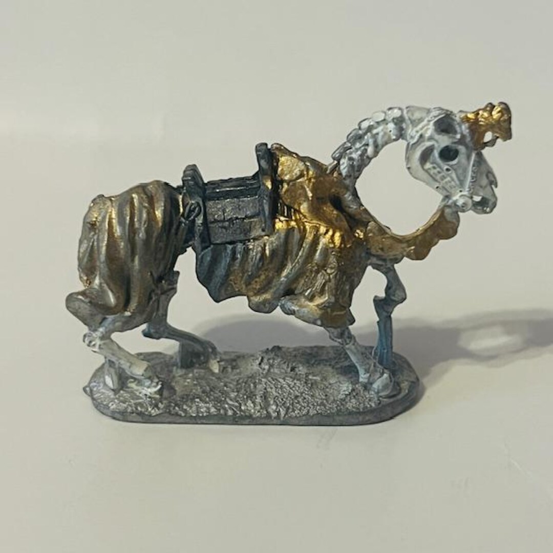Grenadier Pewter Figure 1985 Skeleton Dungeons Dragons Painted Partha D ...