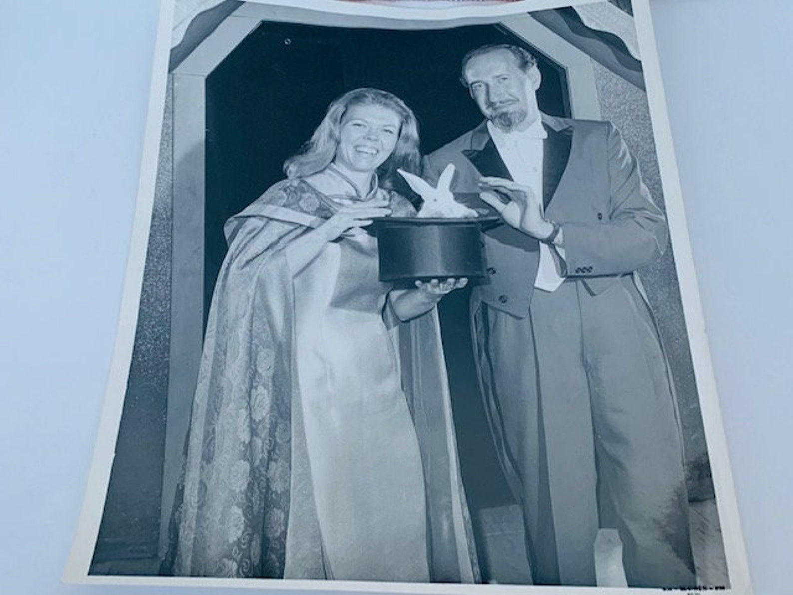 MAGICIAN PHOTOGRAPH EPHEMERA 1960s vintage paper wall hanging | Etsy