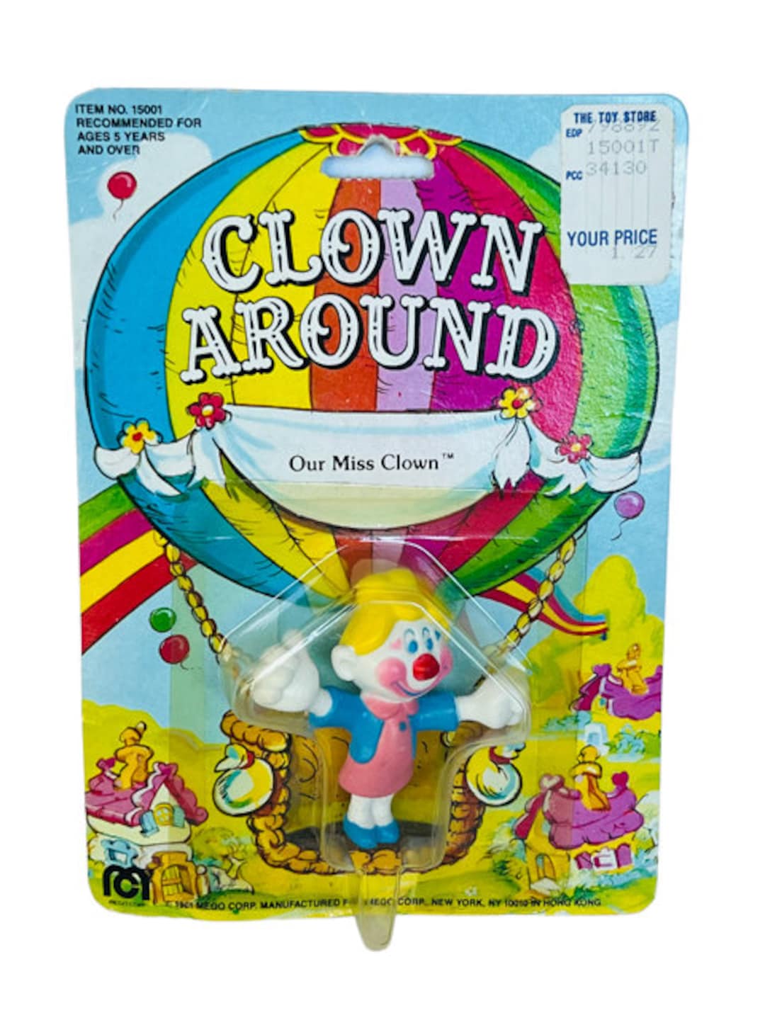 Mego Clown Around Toy Figure 1981 MOC Mount Studio Carnival Vtg Our ...