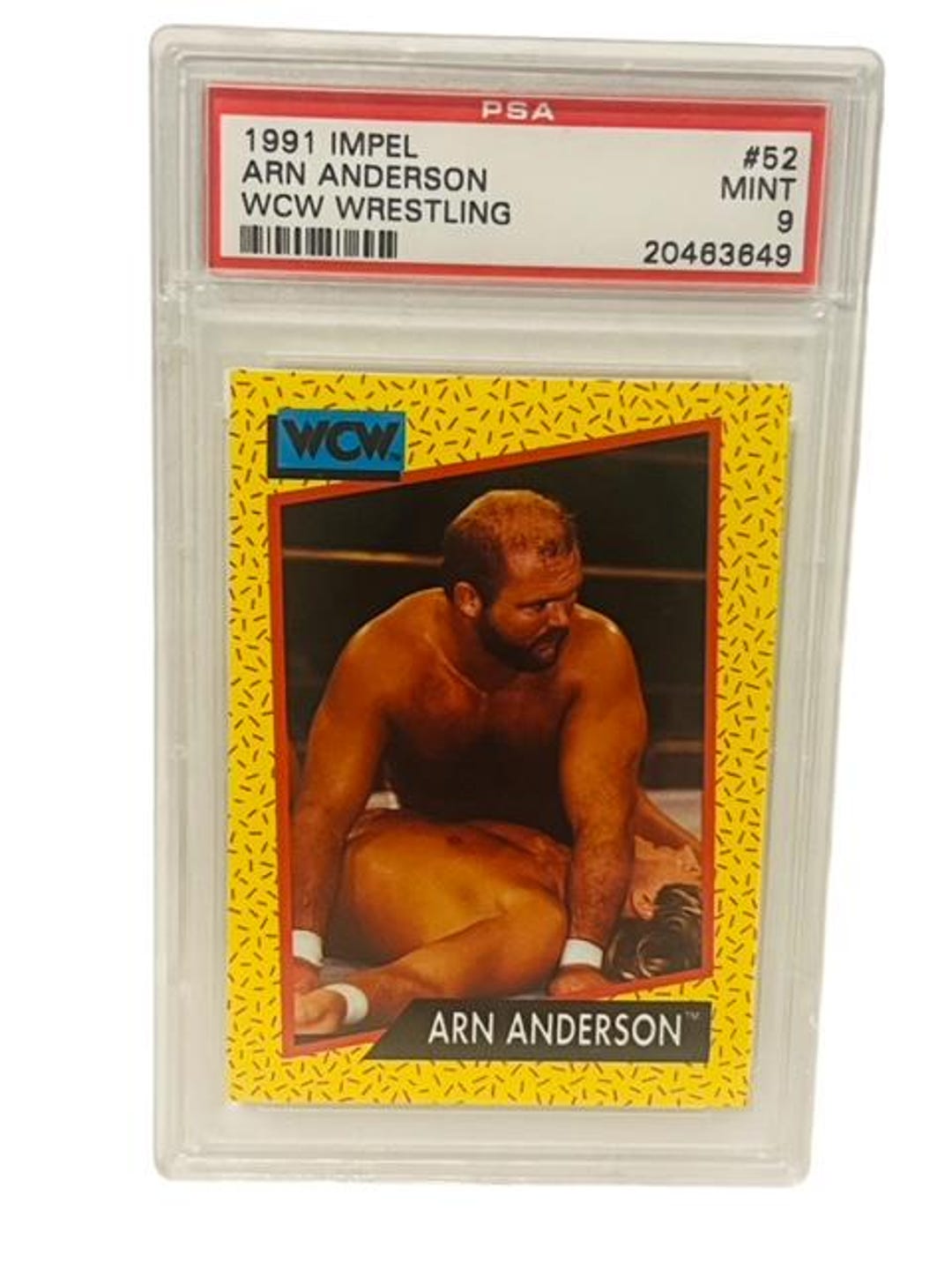 Arn Anderson Rc WWF Wrestling Card Wwe 1991 Impel PSA 9 WCW Rookie ...