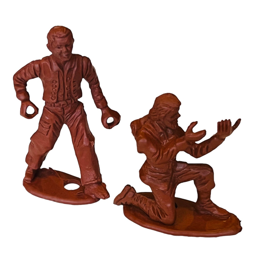 MPC Ring Hand BROWN Army Men Toy Soldier Plastic Military Figure Vtg ...