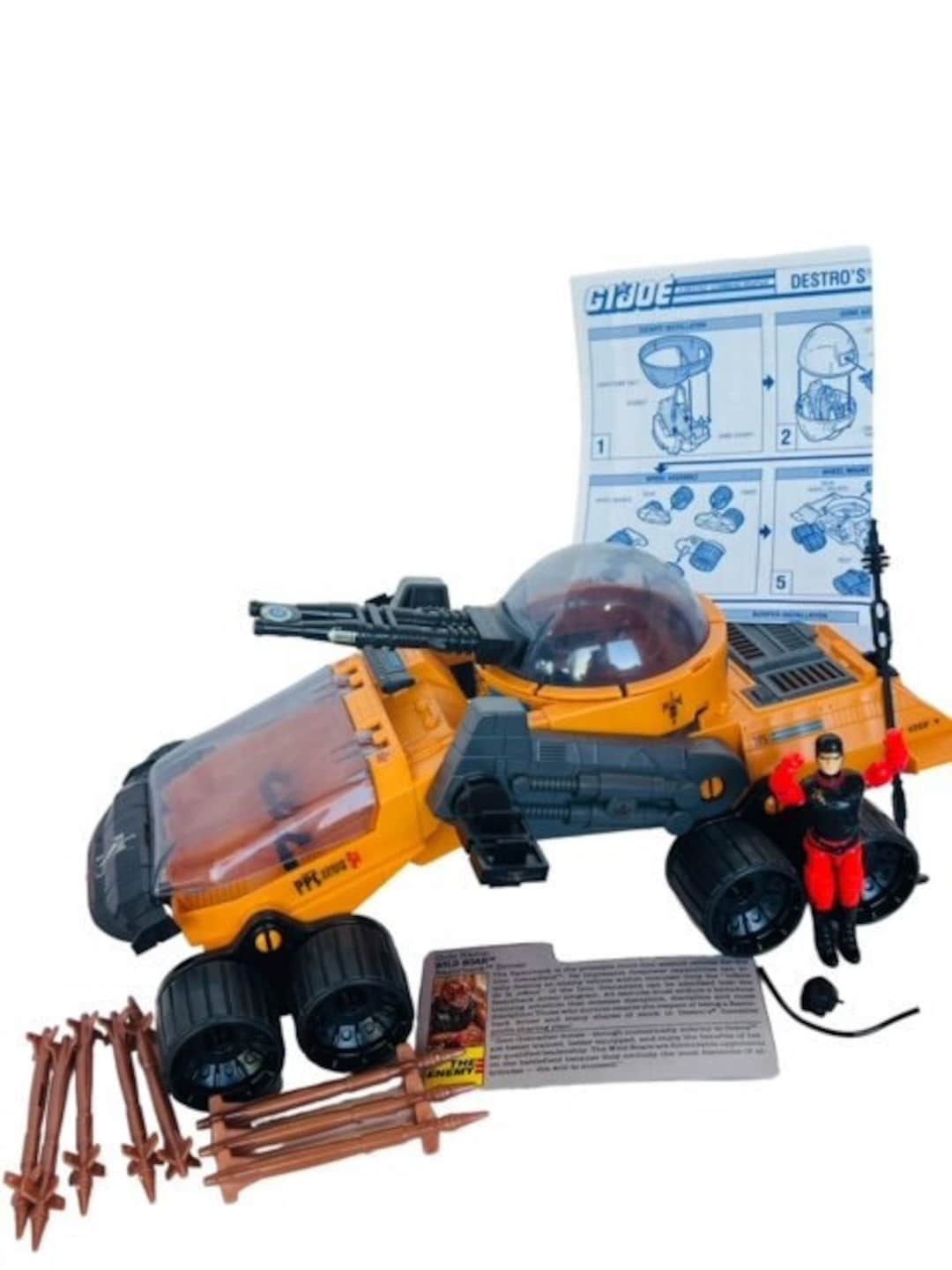 Razorback Wild Boar 1989 Gi Joe Hasbro ARAH Vtg Figure Toy Vehicle ...