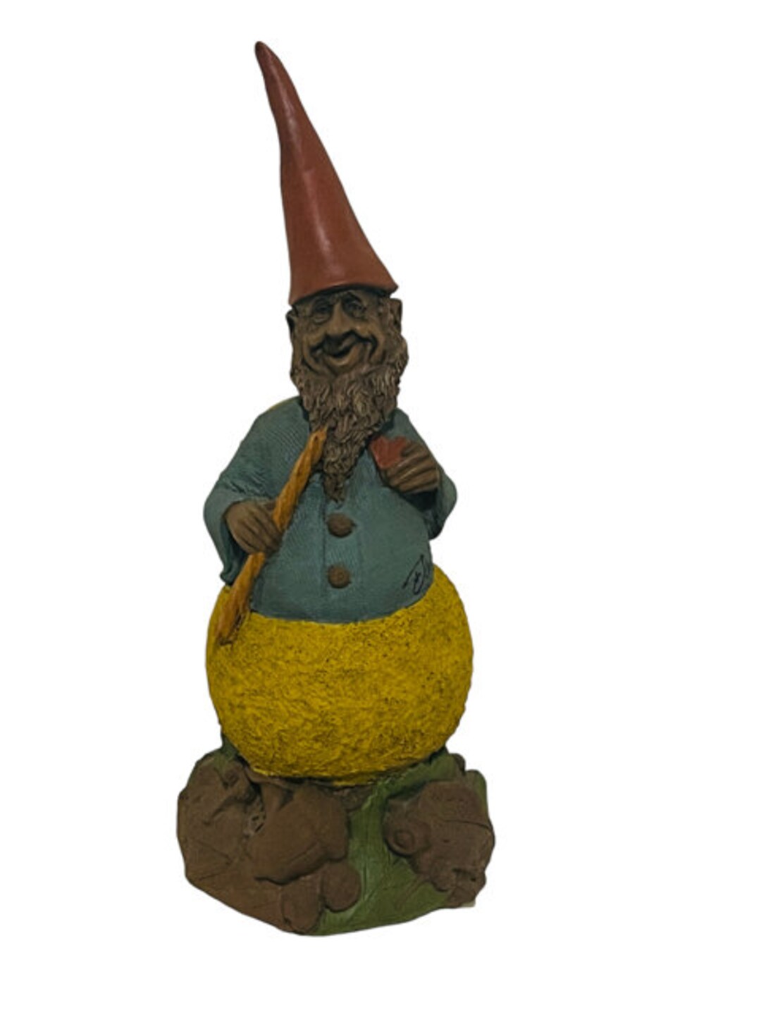 Tom Clark Gnome Figurine Sculpture Signed Elf Cairn Mac Tennis Ball ...