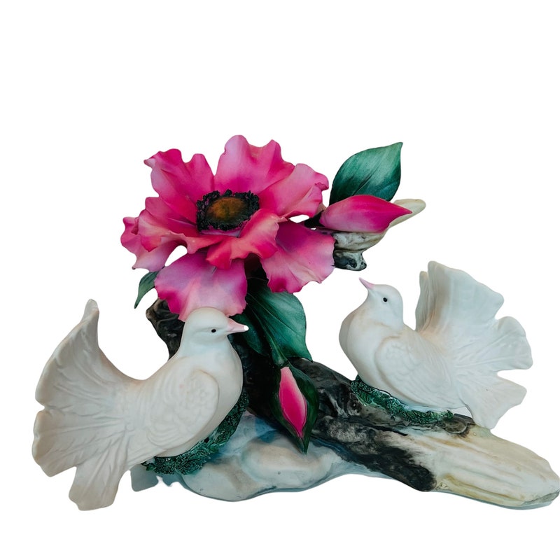 Capodimonte Doves Sculpture - Etsy