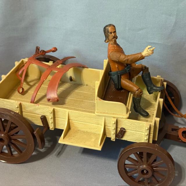 Vintage Excel Toy 1979 Legends West Cowboy Horse Carriage Wagon Buffalo ...