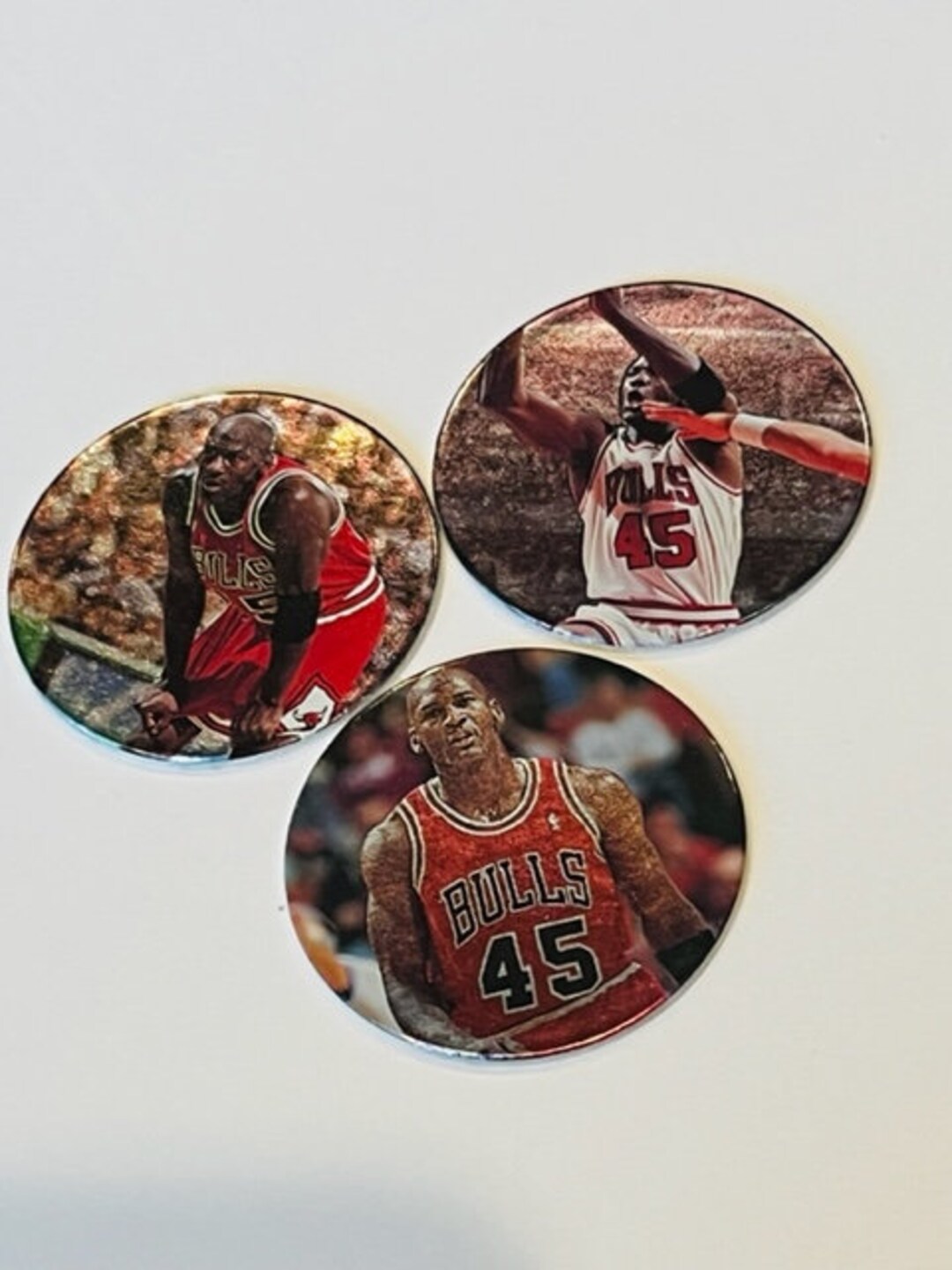 Michael Jordan Pogs Lot Slammer Milk Cap Game Poggs Bulls Upper Deck Rc ...