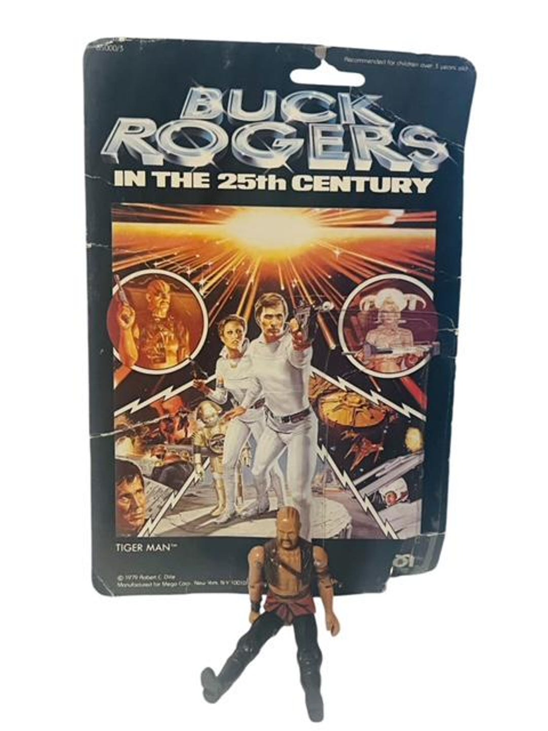 Tiger Man Buck Rogers Action Figure Toy 1979 Mego Dille MOC Card 25th ...