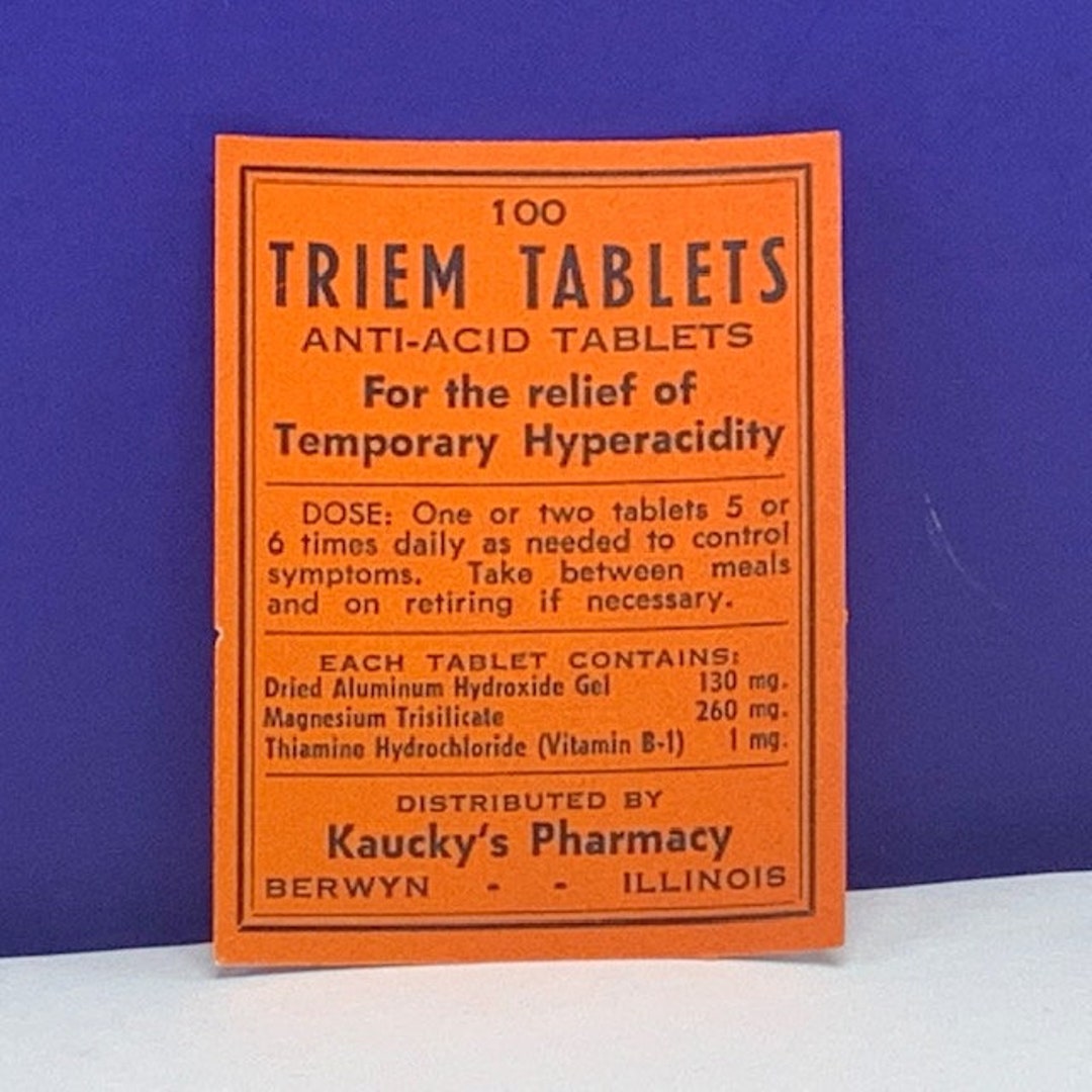 VINTAGE DRUG STORE Label Vintage 1930 Ephemera Paper Pharmacy ...