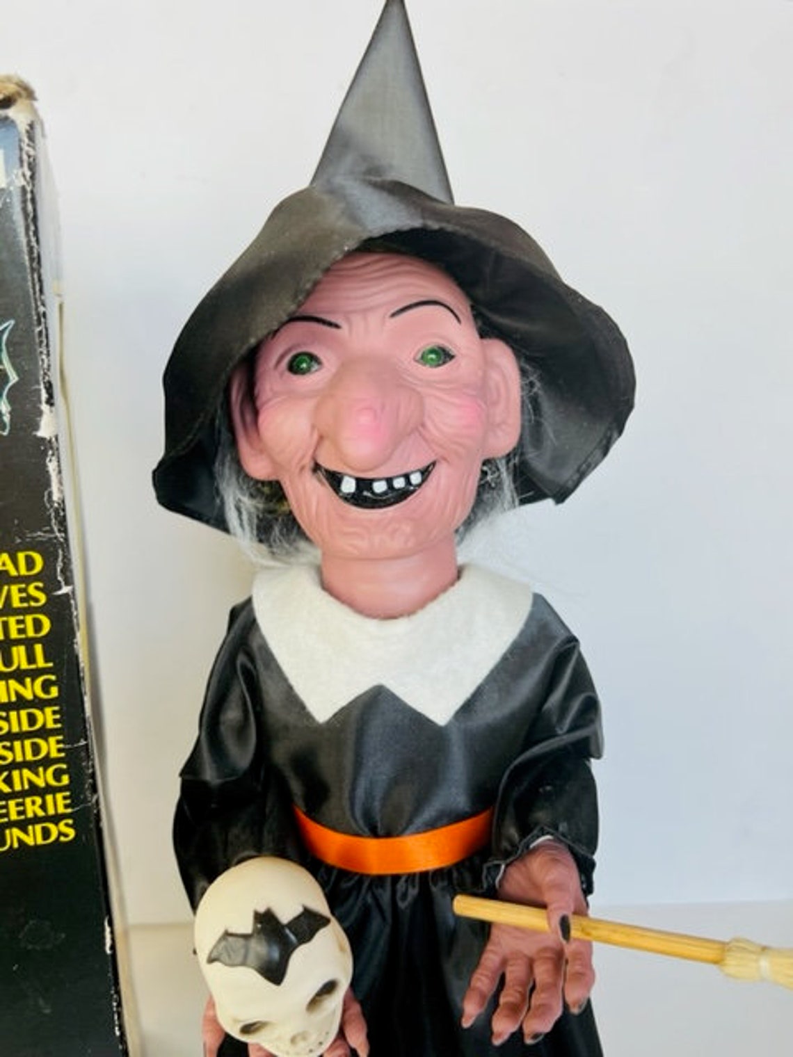 Halloween Spooky Witch Figure Vtg Battery Operated Box - Etsy