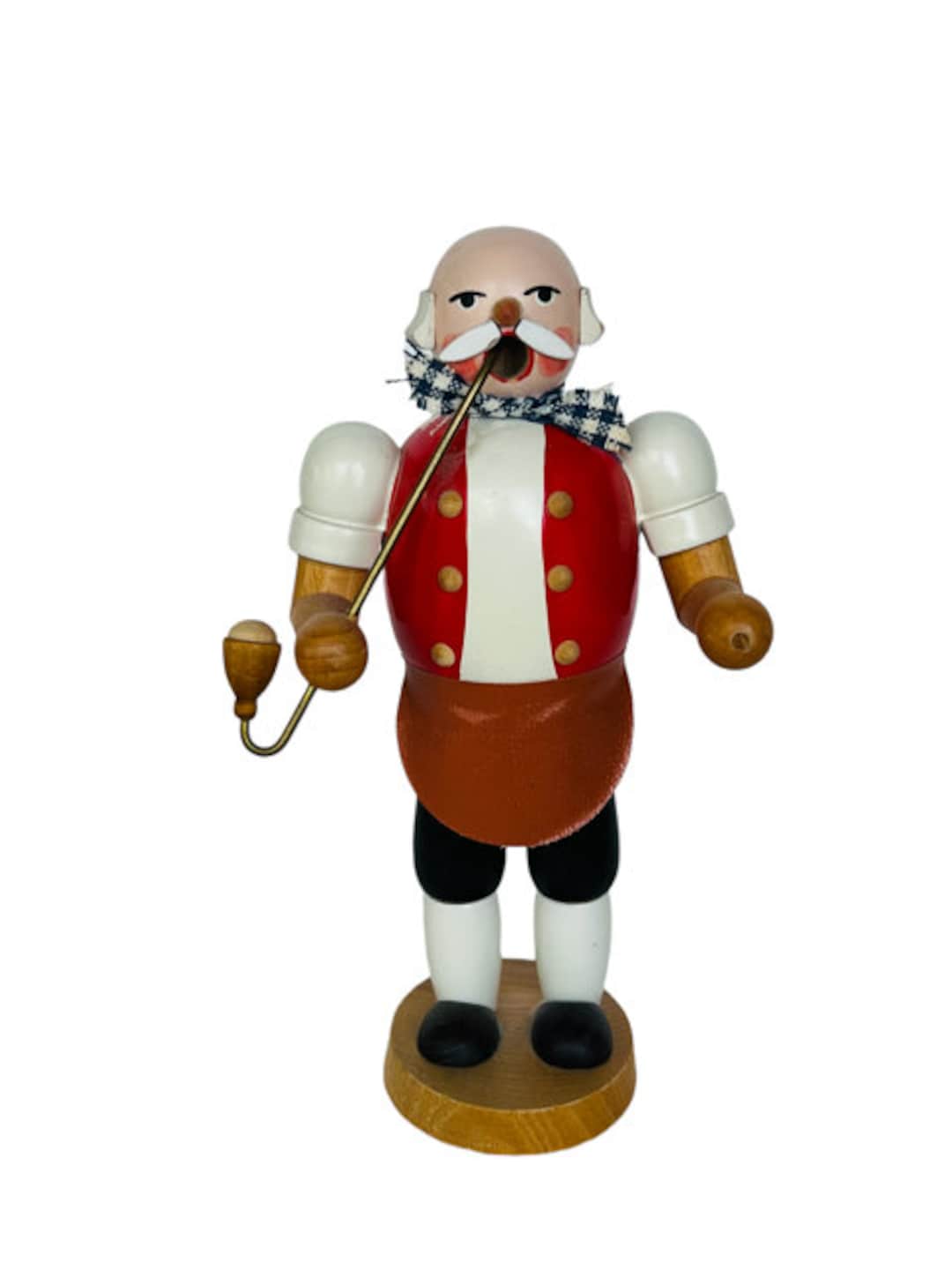 Erzgebinge Expertic Smoker Nutcracker Figure Wood Carved W Germany Pipe ...