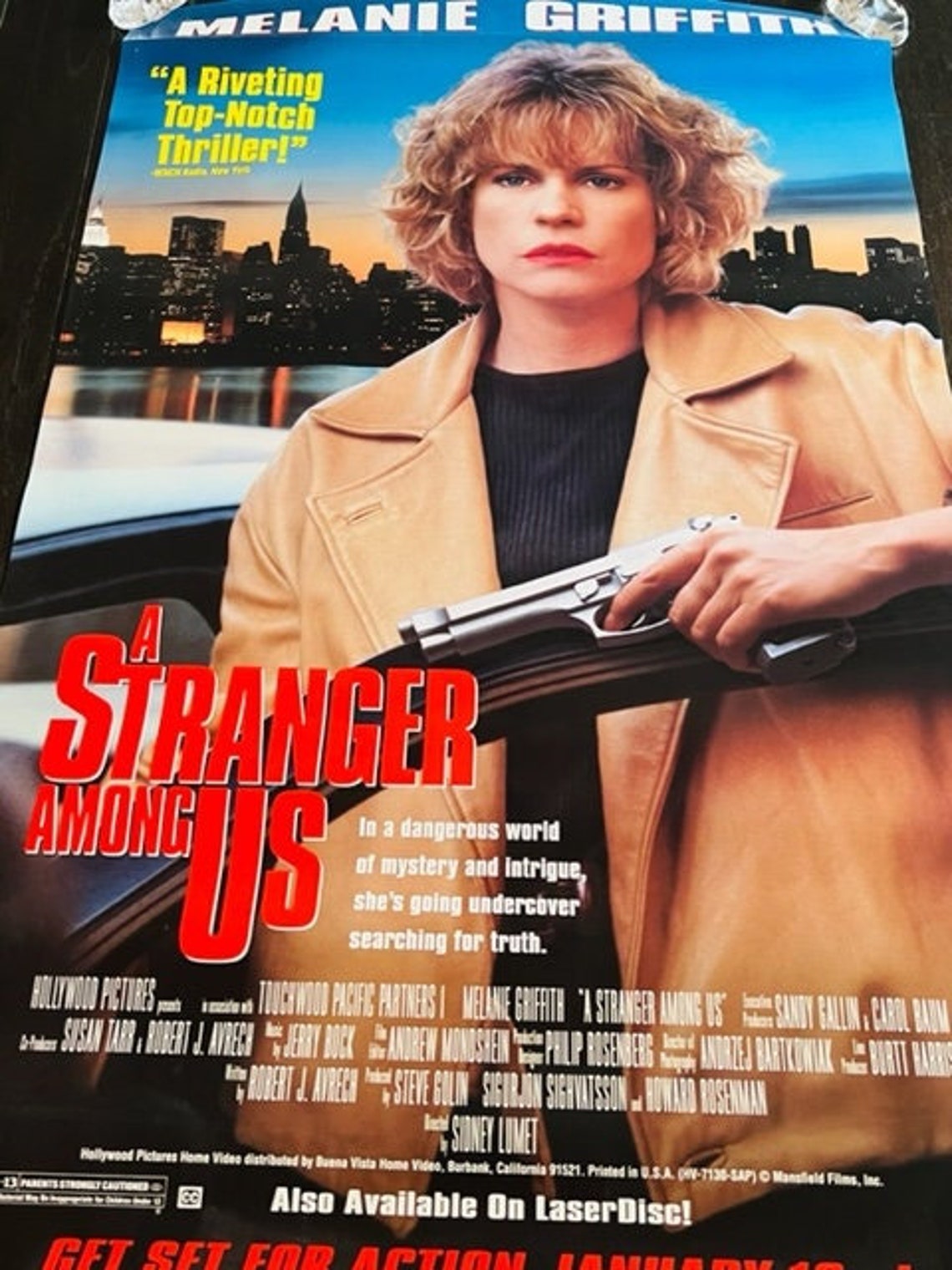 Movie Theater Cinema Poster Lobby Card 1992 Stranger Among Us Melanie ...