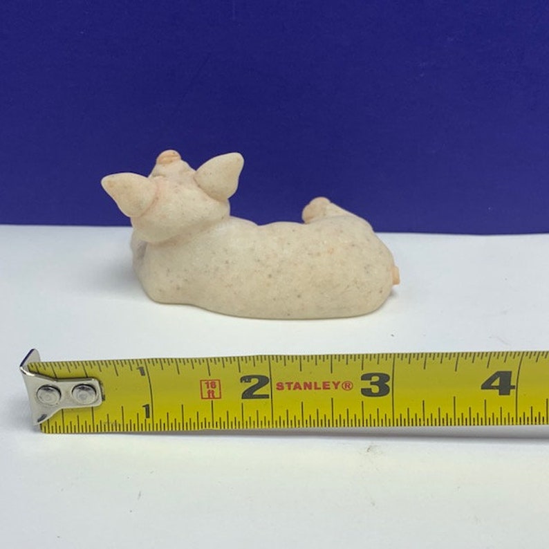 QUARRY CRITTERS PIG Family Figurine Statue Sculpture Stone Resin ...