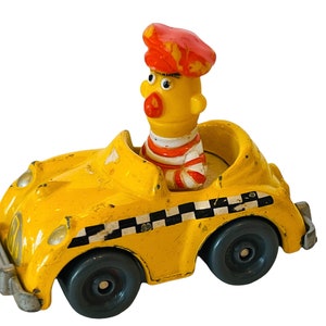 Sesame Street Muppet Car Metal Diecast Bert Ernie Yellow Cab 1983 ...