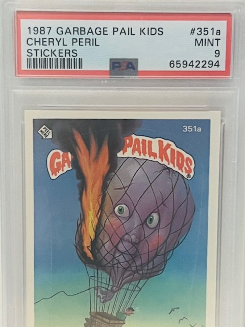 Cheryl Peril Garbage Pail Kids Trading Card 1986 PSA 9 Sticker GPK ...