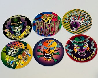 Skull Skeleton Pogs - Etsy