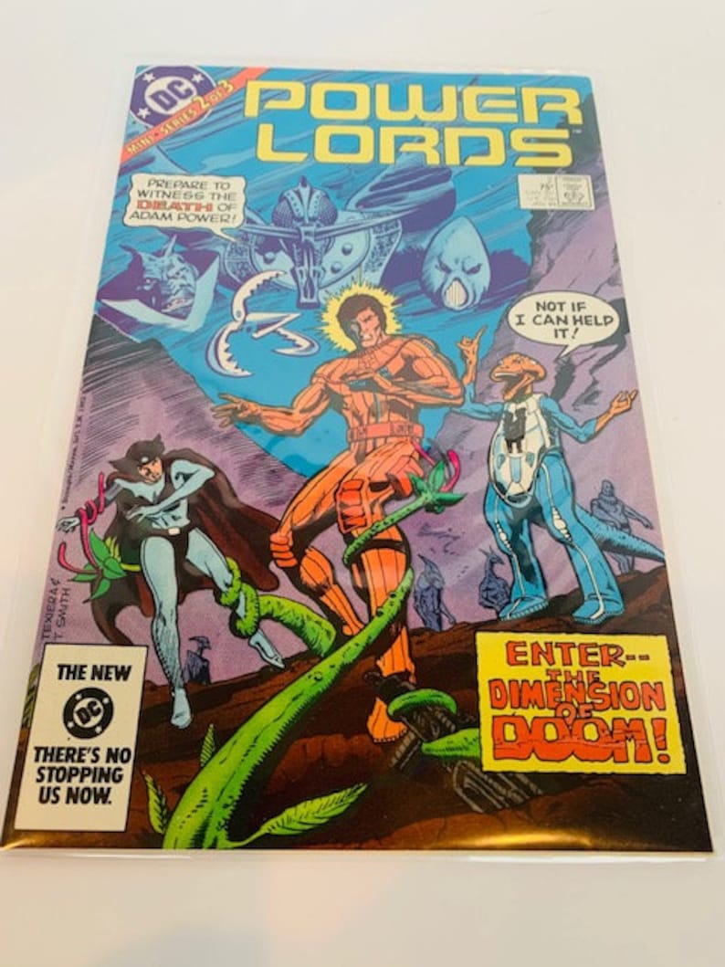 COMIC BOOK VINTAGE Power lords Dc 2 vtg 1984 mini serie saga comienza ...