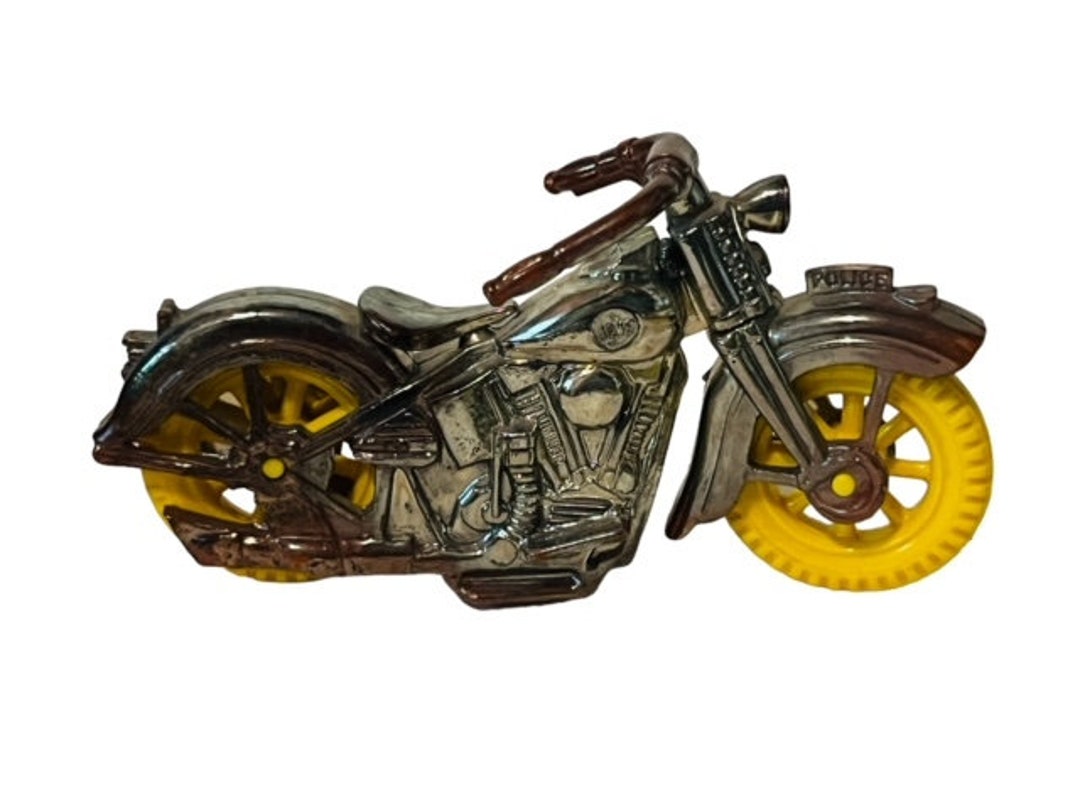 Acme Toy Car Antique Plastic Car Train Motorcycle Vtg 1940s Motorcycle ...