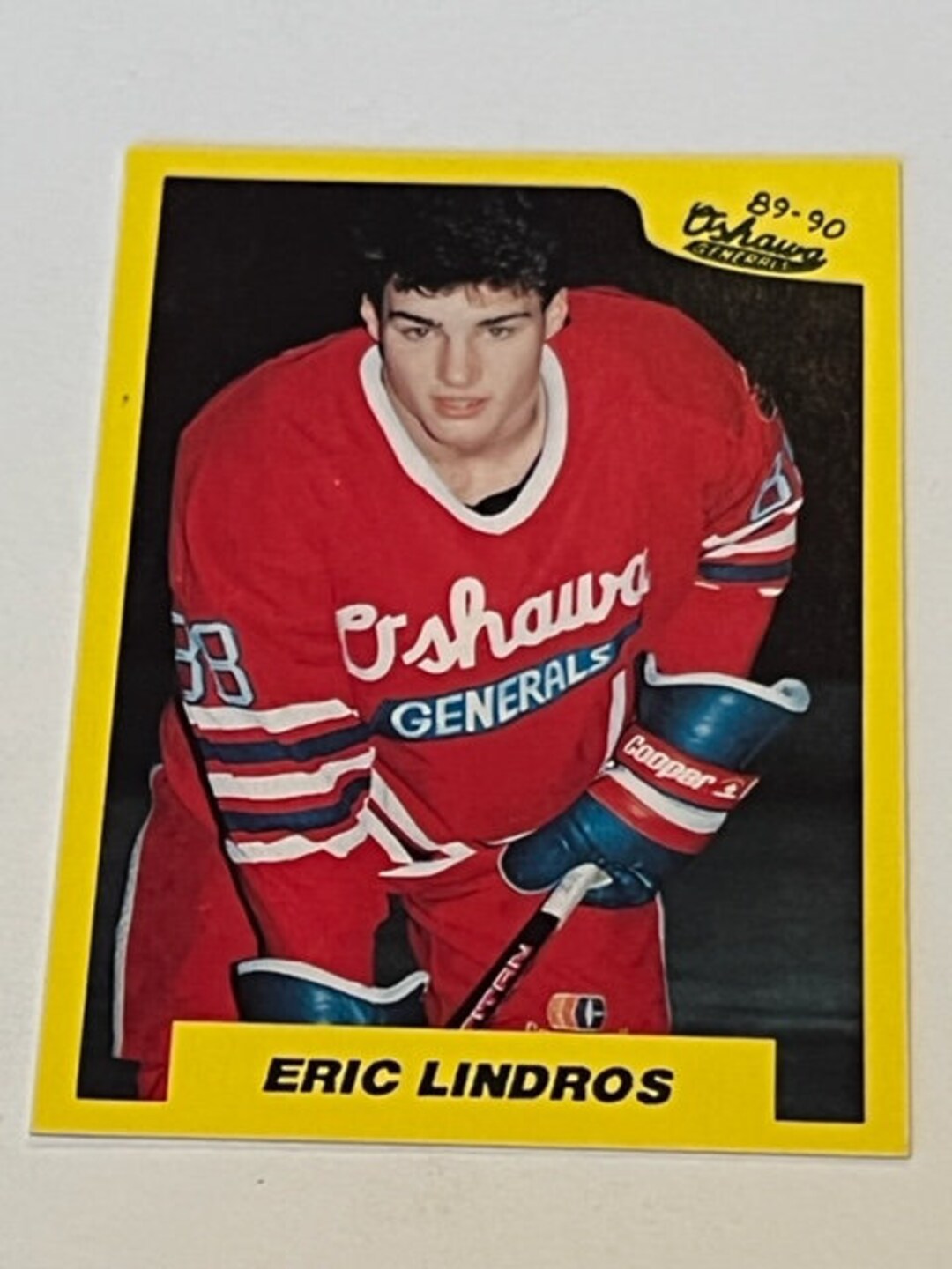 Eric Lindros Minor League Rookie Card RC 1989-90 Oshawa Generals 7th ...