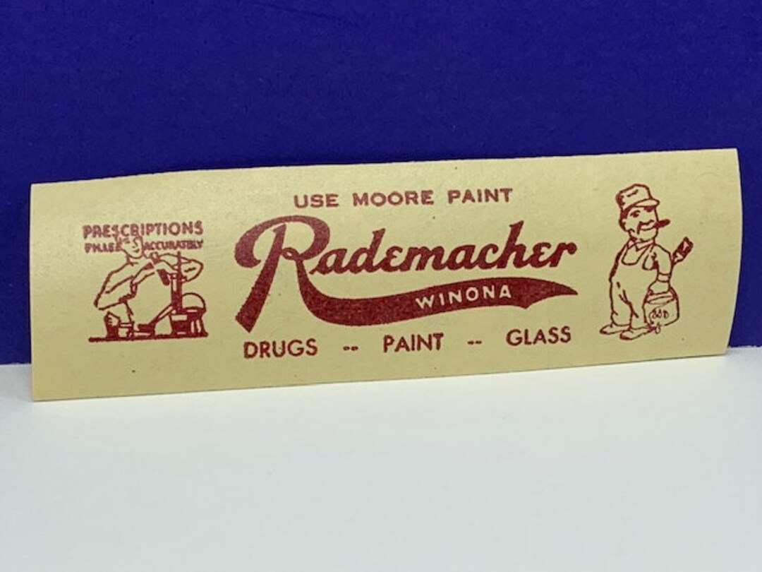 VINTAGE DRUG STORE Label Vintage 1930s Ephemera Paper Collectible ...