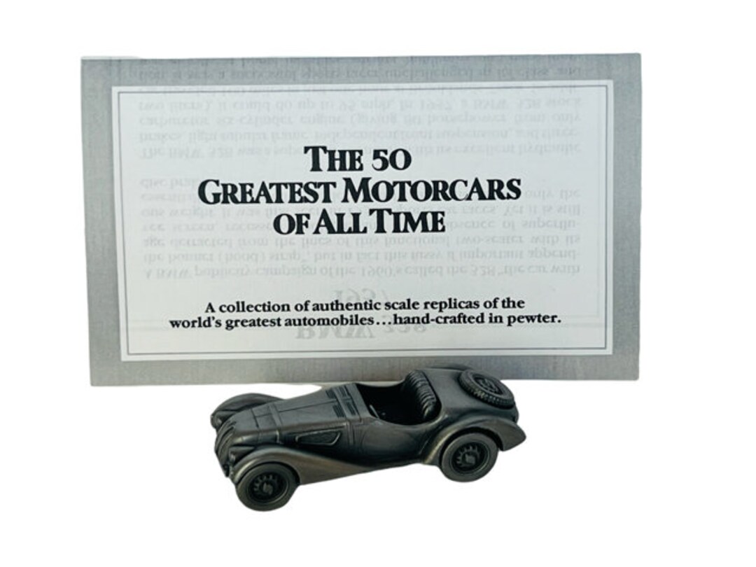 Danbury Mint Pewter Car Greatest Motorcar All Time Model COA 1937 BMW ...